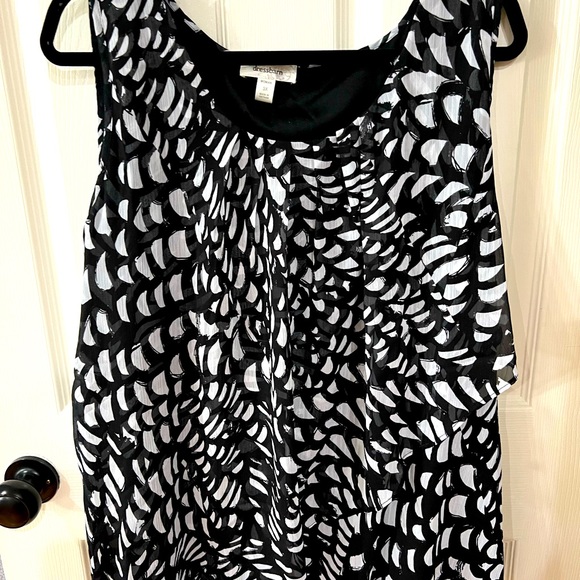 Dress Barn | Tops | Womans Sleeveless Top 3x Scoop Neck Multi Layered ...